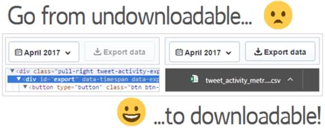 Disabled Export Workaround For Twitter Analytics Ptko