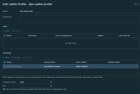 Configuring Dpu Based Acceleration For Nsx