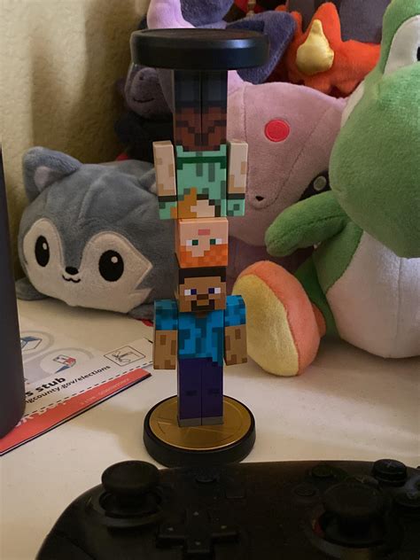 Steve Makes This Easy R Amiibostacking