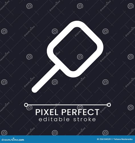 Magnifying Glass Pixel Perfect White Linear Ui Icon For Dark Theme