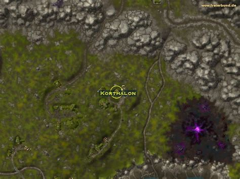 Korthalon Monster Map And Guide Freier Bund World Of Warcraft
