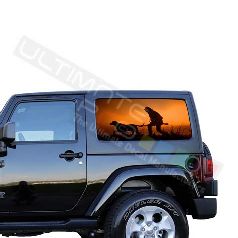Rear Window Perforated Decal Jeep Wrangler Decal 2007 Present