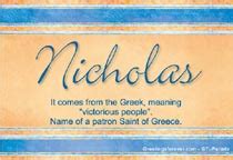 Nicholas Name Meaning Nicholas Name Origin Name Nicholas Meaning Of