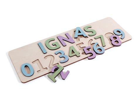 Vardo Dėlionė „skaičiukai Ponasbebraslt