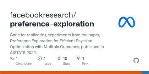 Github Facebookresearchpreference Exploration Code For Replicating Experiments From The