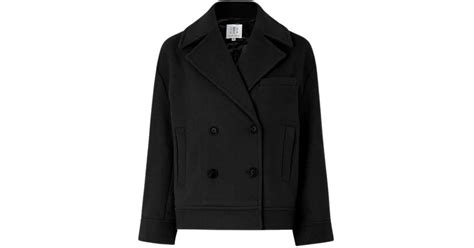 Second Female Double Breasted Coats In Black Lyst