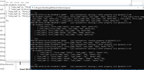 Missing In Mongodb Insert Stack Overflow