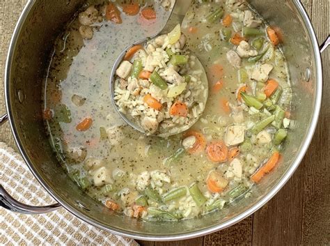 Chicken Vegetable And Rice Soup In Good Flavor