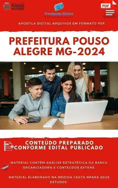 Provimento Efetivo Concursos Apostila Prefeitura Pouso Alegre Mg