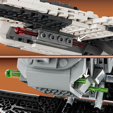 LEGO Star Wars 75348 Mandalorian Fang Fighter vs. TIE Interceptor Set ...