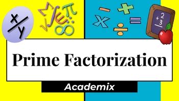 Prime Factorization Instructional Slides Guided Notes With Answer Key