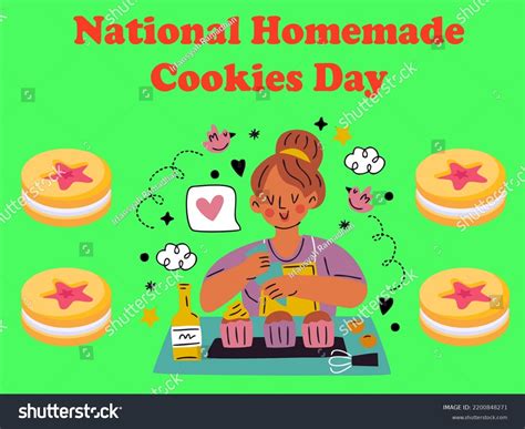 National Homemade Cookies Day Vector Stock Vector Royalty Free