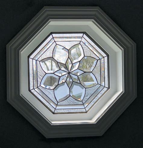 Stained Glass Windows W 470 Delicate Octagon Etsy Stained Glass
