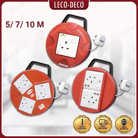 Sirim Extention Box Round Extension Trailing Socket Adaptor Cable 5 7