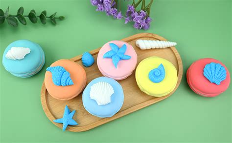 Amazon.com: Sakolla Marine Theme Fondant Molds, 4 PCS Seashell Conch Starfish Baking Silicone ...