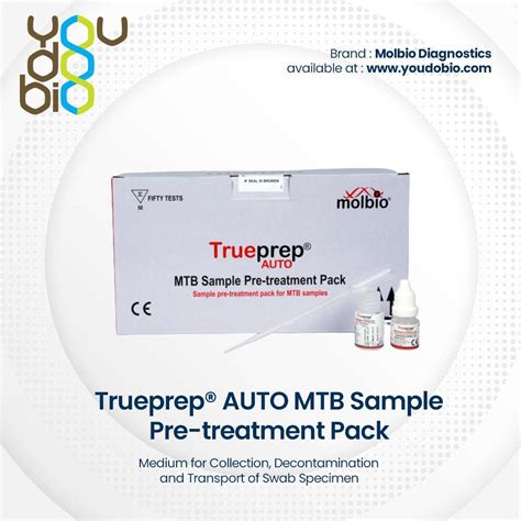 Trueprep Auto Mtb Sample Pre Treatment Pack Point Of Care Poc