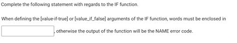 solved complete the following statement regarding nested if