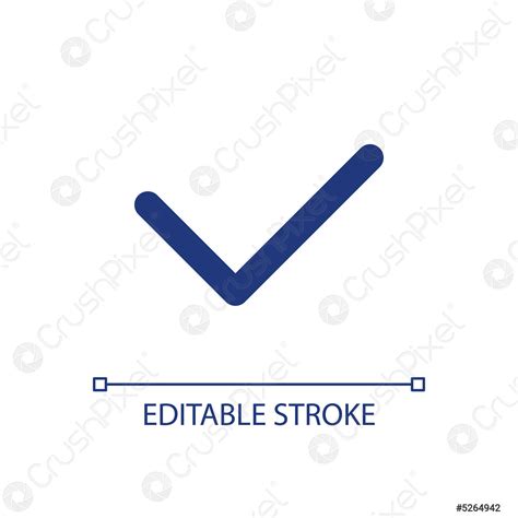 Check Mark Pixel Perfect RGB Color Ui Icon Stock Vector Crushpixel
