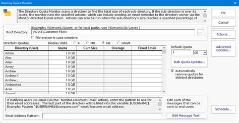 PA Storage Monitor Documentation Directory Quota Monitor