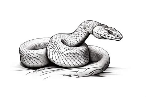 How To Draw A Snake Step By Step Realistic Snake Drawing Easy Drawing