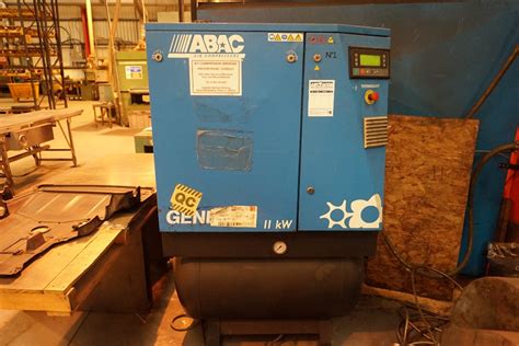 Abac Model Genesis 11 Rotary Screw Packaged Air Compressor
