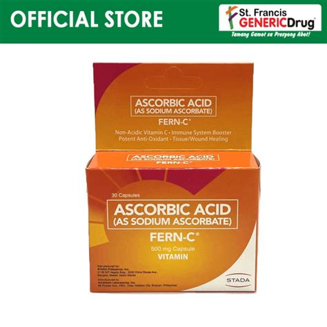 Sodium Ascorbate Fern C® 30 Capsules Lazada Ph
