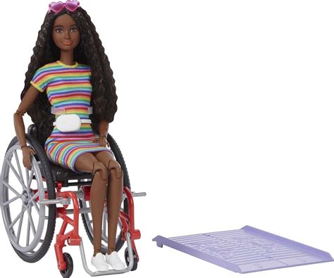 Barbie Fashionistas Doll 166 With Wheelchair And Crimped