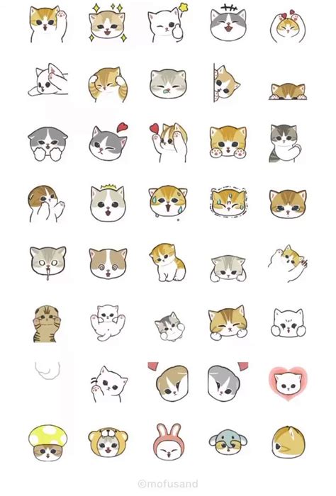 ぢゅの🐈 On Twitter Rt Mofusand 【line絵文字のお知らせ】 動く！にゃんこ絵文字がリリースされました😽
