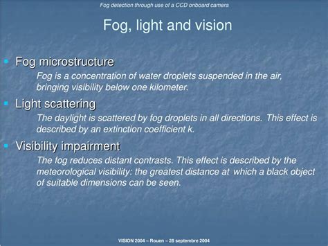 Ppt Fog Detection Through Use Of A Ccd Onboard Camera Powerpoint Presentation Id 5204099