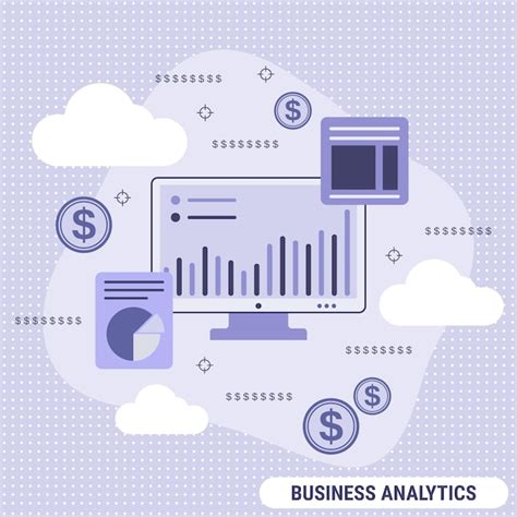 Premium Vector Business Analytics Flat Design Style Vector Concept