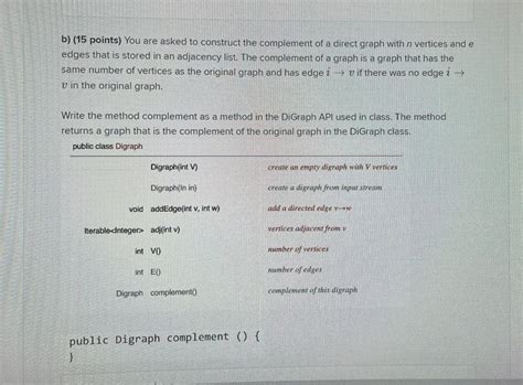 Solved B Points You Are Asked To Construct The Chegg