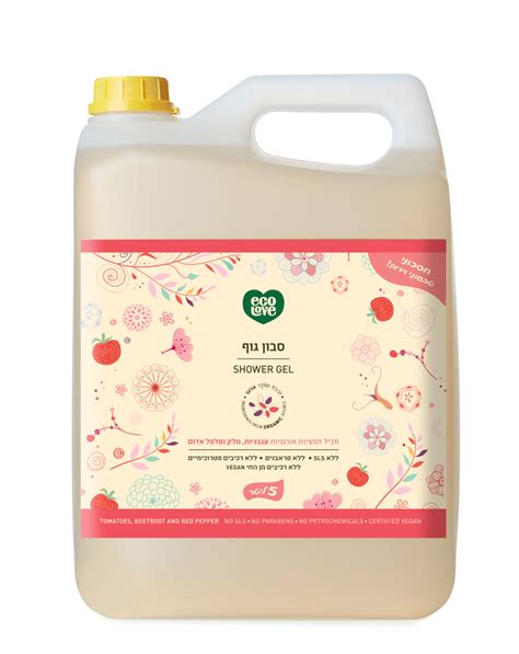 סבון גוף עם ירקות אדומים 5 ליטר אקו לאב