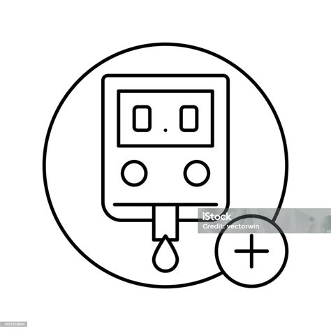 당뇨병 검사 건강 체크 라인 아이콘 벡터 일러스트 레이 션 간호사에 대한 스톡 벡터 아트 및 기타 이미지 간호사 건강관리와
