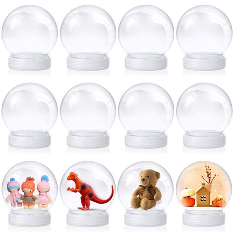 Mimorou 39 Inch Plastic Diy Snow Globe Kit Water Globe Clear With