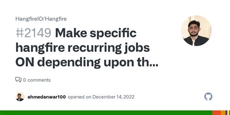 Make Specific Hangfire Recurring Jobs On Depending Upon The
