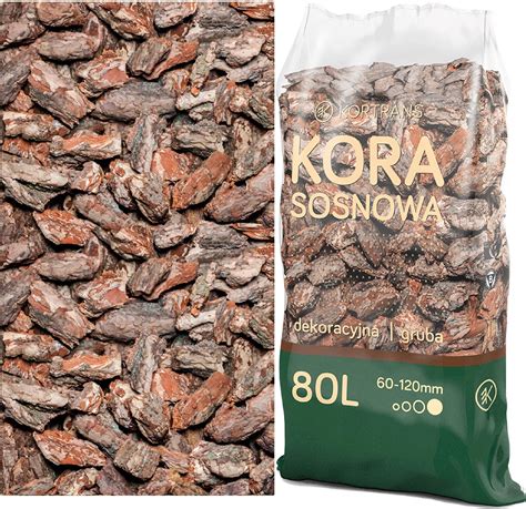 Kora Sosnowa Ogrodowa Najgrubsza Torf Humus 80L Ceny I Opinie Ceneo Pl