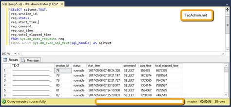 ¿cómo Verifico Si Una Consulta Se Está Ejecutando En Sql Server