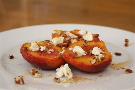 Honey Roasted Peaches With Goat Cheese And Pecans • Total Body
