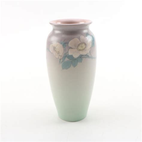 Edward George Diers Rookwood Pottery Vellum Glaze Vase 1927 Ebth