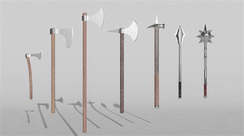 Medieval Axes And Blunt Weapons Gamedev Market