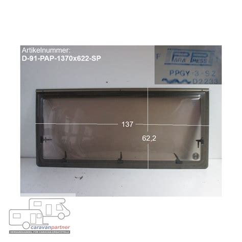 Dethleffs Wohnwagen Fenster Ca 137 X 622 Parapress Ppgy 3 Sz Gebr S