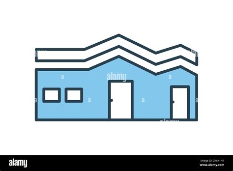 Mediterranean Style House Icon Icon Related To Real Estate Hotel Building Flat Line Icon