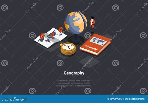 Concept Of Geography Studying Subject Education And Science Male