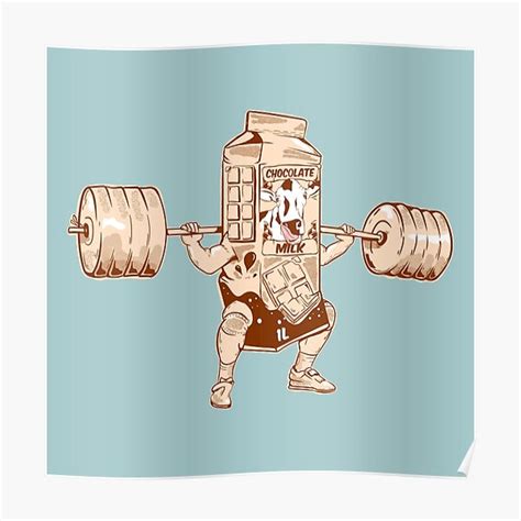 Chotolate Milk Milkshake Protein Poster For Sale By Piedaydesigns Redbubble
