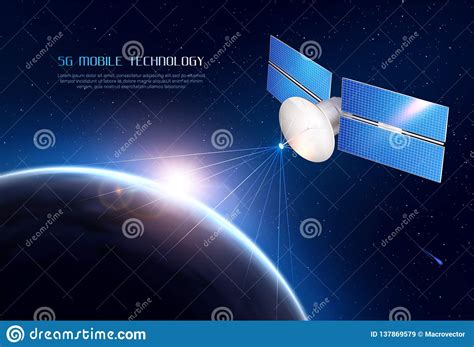 Mobile Technology Realistic Background Stock Vector Illustration Of Realistic Smartphone