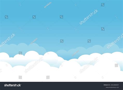 Sky Clouds Blue Sky White Clouds Stock Vector Royalty Free 2441984057