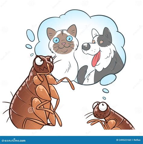 Fleas Thinking Stock Illustrations 2 Fleas Thinking Stock