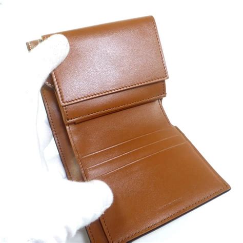 セリーヌ （celine） スモール フラップ ウォレット トリオンフ コンパクト 三つ折り 財布 10d78 ツイード×タン（新品
