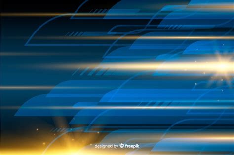 추상적 인 형태와 빛 운동 배경 무료 벡터