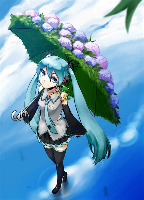 Safebooru Bad Id Boots Detached Sleeves Flower Frog Hatsune Miku